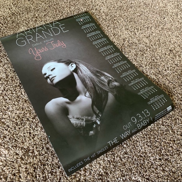 Ariana Grande | Accessories | Ariana Grande Yours Truly Poster | Poshmark